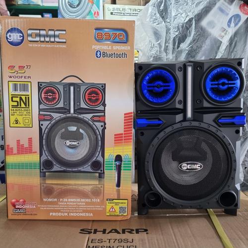 Jual Speaker Portable GMC 897Q 6.5 Inch Bluetooth Karaoke Extra Power ...