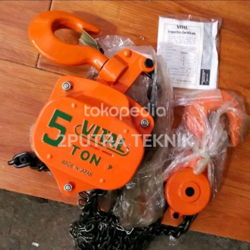 Jual Chain Block Takel ( 5 Ton x 5 meter) VITAL katrol manual - Jakarta ...