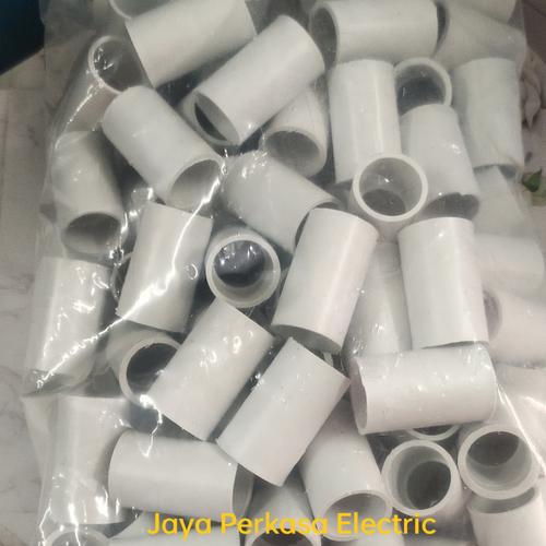 Jual sok pipa conduit 20mm putih merk Arrow / sock pipa listrik 1 pack ...