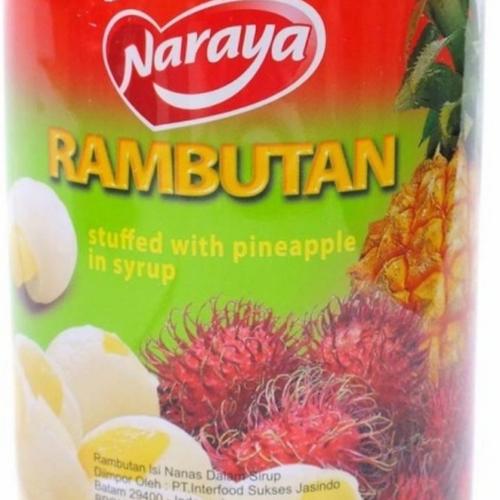 Jual naraya rambutan isi nanas dalam syrup buah kaleng - rambutan ...