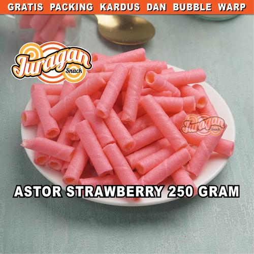 Jual ASTOR STRAWBERRY 250 GRAM snack kiloan makanan ringan jajanan ...