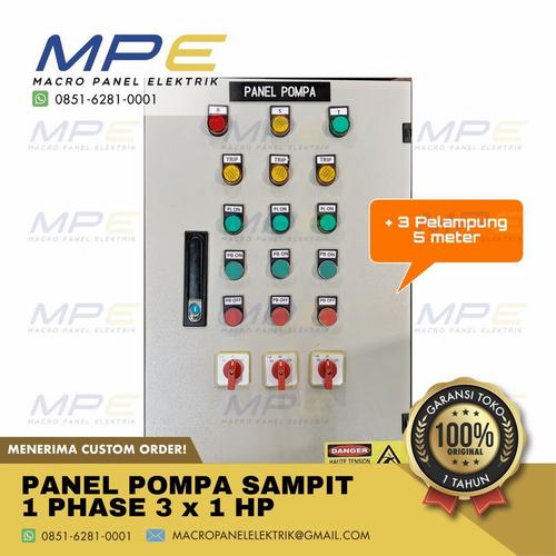 Jual Panel Pompa Sampit 1 Phase 3 x 1 HP + Pelampung 5 meter - Jakarta ...