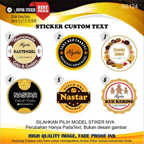 Jual STICKER KUE KERING KUE LEBARAN TOPLES - ukuran 5 CM - Kota Depok ...