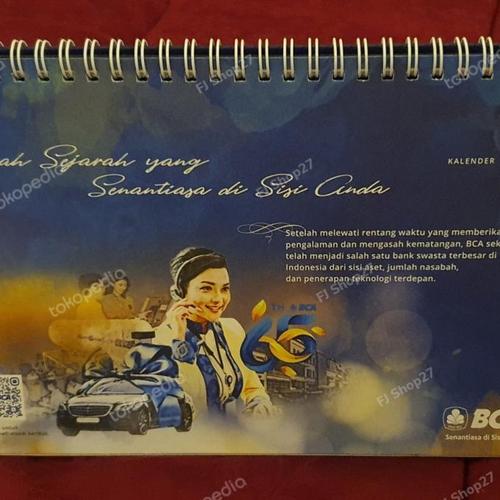 Jual KALENDER EXCLUSIVE BANK BCA MODEL MEJA BULANAN TAHUN 2022 - Meja ...