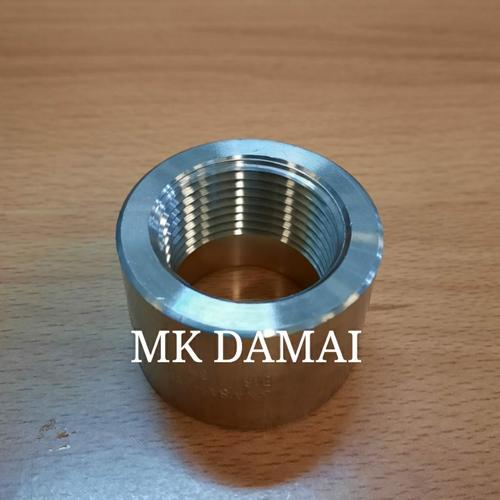 Jual Half coupling SS304 class 3000 NPT 2"inch / #3000 stainless steel ...