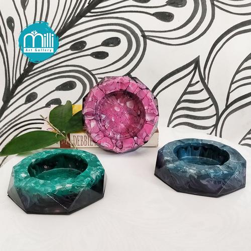 Jual Asbak Splash Warna /Resin Ashtray/Asbak Rokok/Ashtray/Asbak Unik ...