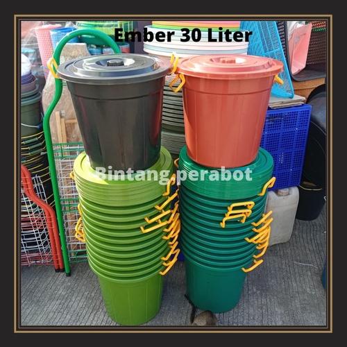 Jual Ember Plastik 30 Liter Tutup / Ember Plastik Murah / Ember 30 ...