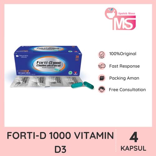 Promo FORTI-D 1000 VITAMIN D3 4 KAPSUL - Kota Tangerang Selatan - MOSE ...