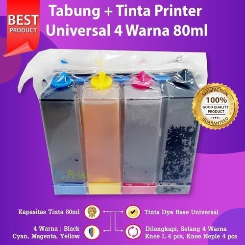 Jual Tabung Plus Tinta Infus Modif Printer HP Canon Epson Brother 80ml ...