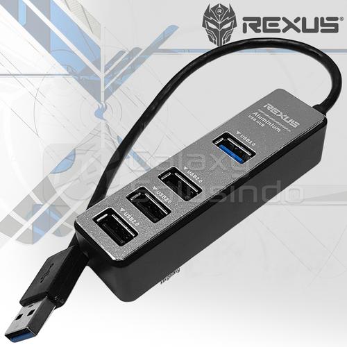 Jual REXUS RXH-329 4 Port 1x 3.0/3x 2.0 Alumunium USB HUB - Kota Malang - GASOL | Tokopedia