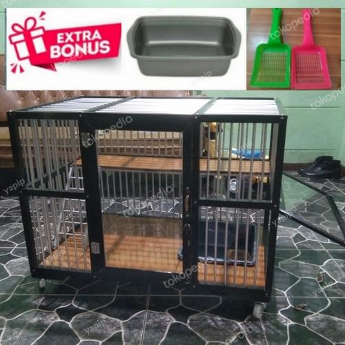Jual kandang kucing almunium 1 pintu + pintu samping - Kota Tangerang ...