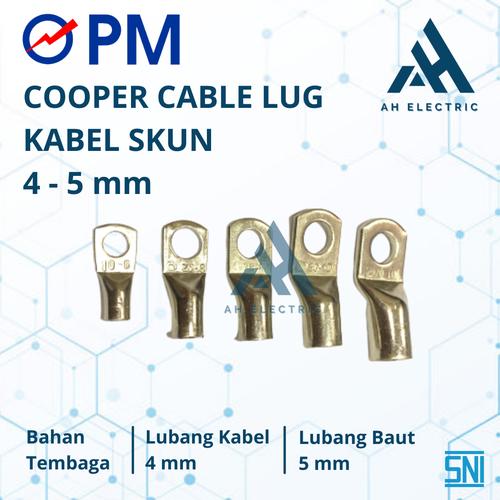 Jual PM Skun Kabel 4mm / 4 mm / 4-5 mm 4 - 5 mm / Cable Lug / Sekun 4 ...