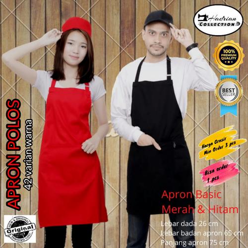 Jual apron Hitam - 01 hitam, ALL SIZE UNISEX - Jakarta Barat - Hadrian ...