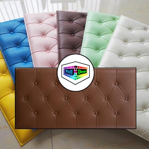 Jual WD Wallpaper Stiker 3D Foam Headboard Coklat Dinding Busa Wall ...