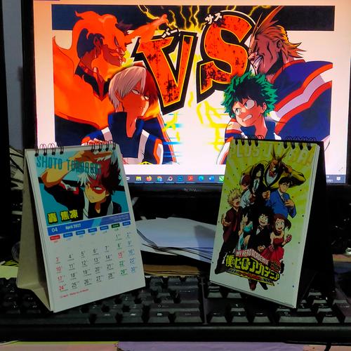 Jual Kalender anime bokuno hero/kalender meja/kalender duduk ...