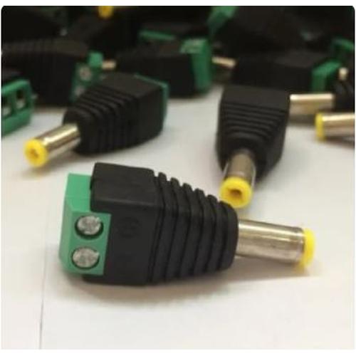 Jual jack dc male adaptor jack dc konetor dc buat cctv led 12v 2.1x5 ...