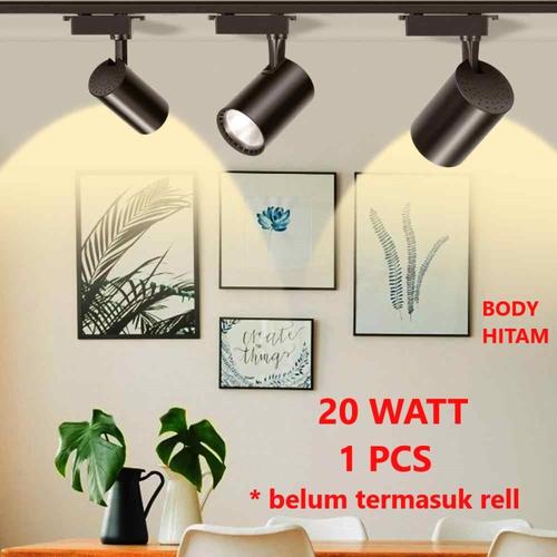 Jual LAMPU SOROT RELL TRACK LED 20W 20 WATT TRACK RELL SPOTLIGHT 20W ...