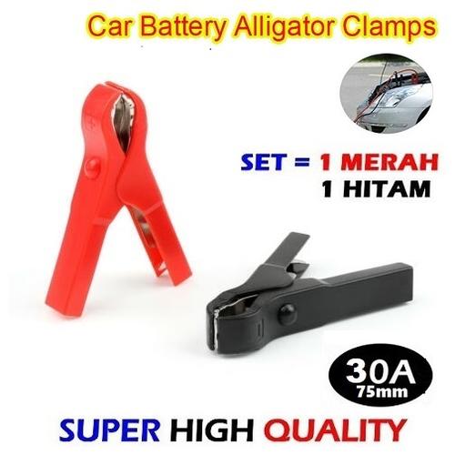 Jual Capitan Aki 30A Copper Nikel Plate Alligator Clip 75mm Body ...