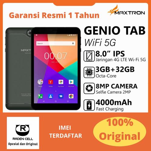 Jual Maxtron Genio Smart Tab 8 Inch Ram 3/32 GB Tablet Android 4G Tab 4G - Kab. Pemalang - Raden ...