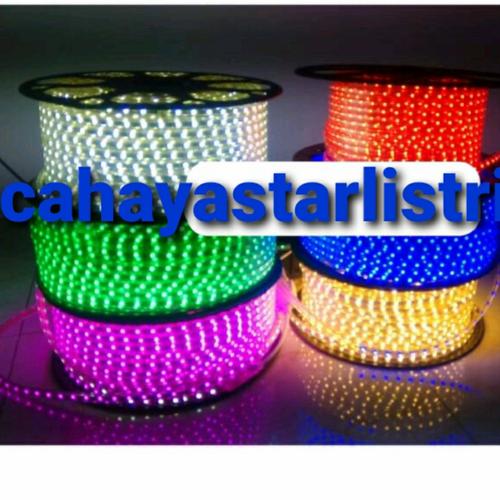 Jual Lampu Led Strip light selang Outdoor Biru Kuning Merah Putih Hijau ...