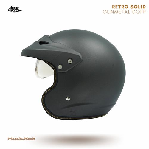Jual Helm Asca Retro Solid Gunmetal Doff - XXL - Jakarta Utara - Asca ...