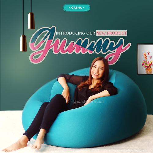 Jual BEAN BAG GUMMY (COVER ONLY) size L – BAHAN POLYESTER STRETCH ...