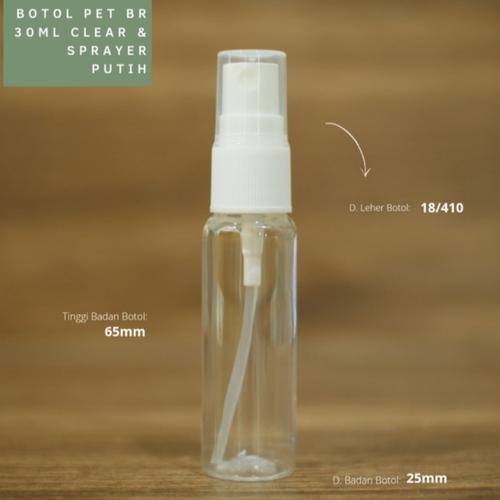Jual BOTOL SPRAY 30ML PLASTIK NATURAL - Kota Depok - Sari Botol ...