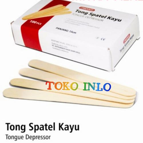 Jual Tong Spatel Kayu/Spatel Kayu Onemed isi 100 - Kota Medan - INLO ...