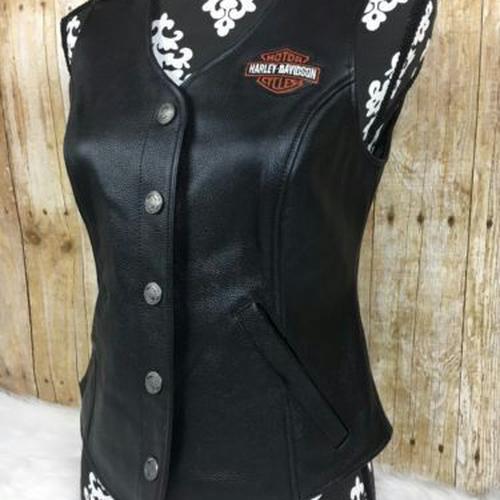 Jual rompi kulit wanita/rompi kulit asli harley Davidson/jaket kulit ...