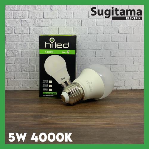 Jual Lampu Bohlam LED HILED 5W 5 watt 4000K Natural White E27 - Kota ...