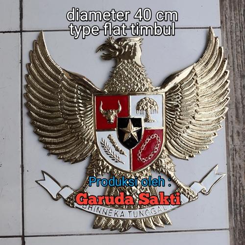 Jual Lambang garuda kuningan flat timbul 40 cm - Jakarta Timur - garuda ...