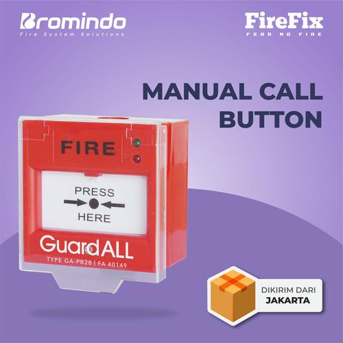 Jual Fire Alarm Manual Push Button GuardAll (With 2 LED Lights ...