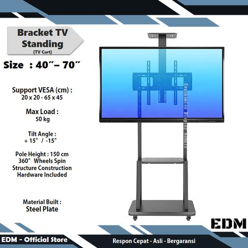 Jual Standing Bracket TV 40 42 43 49 50 55 60 65 70 inch, Stand TV 40 ...