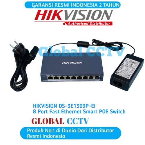 Jual HIKVISION DS-3E1309P-EI 8 PORT FAST ETHERNET SMART POE SWITCH ORIGINAL - Jakarta Pusat ...