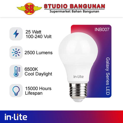 Jual Bohlam LED IN-LITE 25 Watt - Cool Daylight / Putih - Kota ...