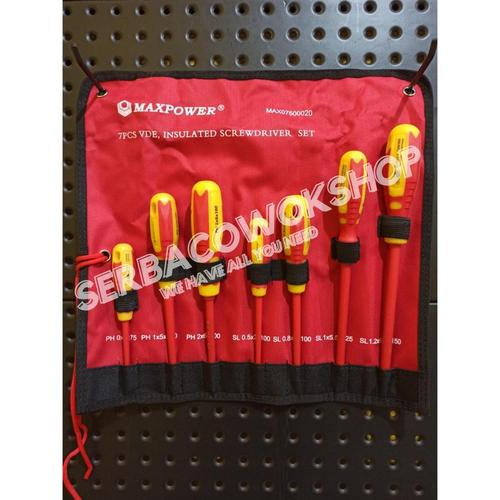 Jual Maxpower Obeng Set Listrik 7 Pcs - Electro Screwdriver Set 1000 ...