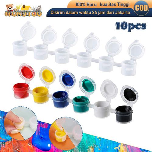 Jual 60 pcs 3ml Pot Cat Plastik Tabung Tempat Cat / Acrylic Paint Cup ...