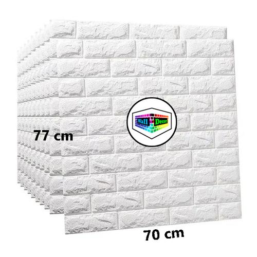 Jual WD Wallpaper Foam Putih Bata Putih 3D Bata Warna Putih Premium ...