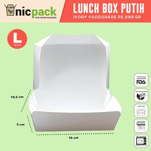 Promo LUNCH BOX PAPER SIZE L (FOODGRADE) 05C-L - Jakarta Utara ...