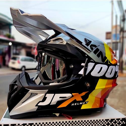 Jual Helm trail JPX cross FOX 1 motif X37 KING / Helm Enduro / Helm ...