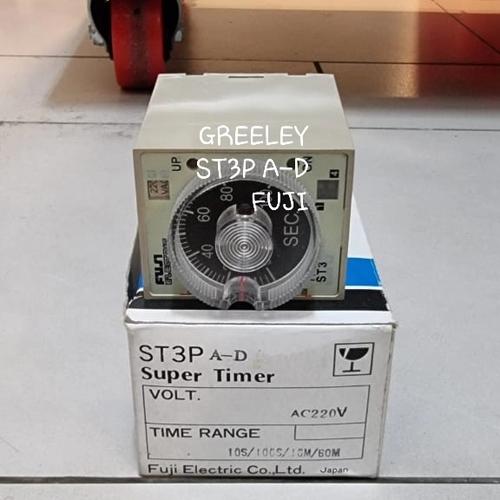 Jual TIMER SUPER FUJI TIMER CHINA ST3P A-D 220VAC 10s/100s/10M/60M ...
