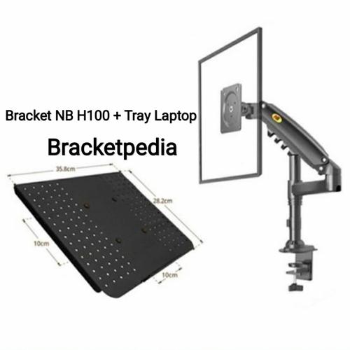 Jual Bracket Monitor TV NORTH BAYOU H100+ Tray Laptop Fullsett ...