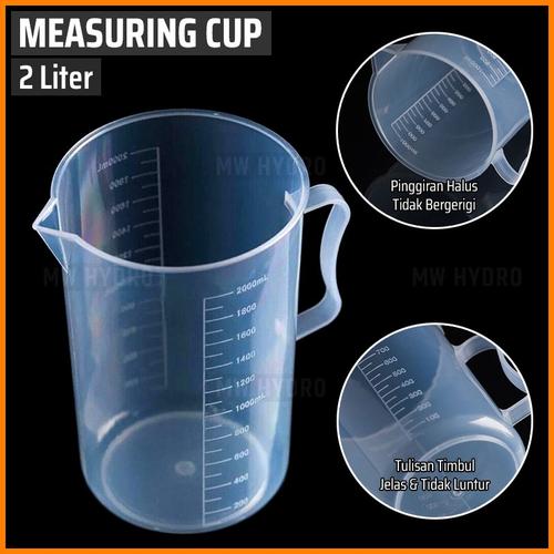 Jual Measuring Cup Gelas Ukur Takar Kapasitas Volume 2000 mL 2000mL ...