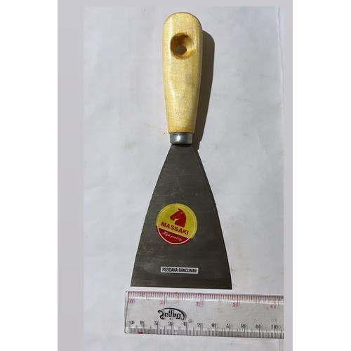 Jual SKRAP DEMPUL GAGANG KAYU 3 INCI / SKRAP BESI PLAT GAGANG KAYU ...