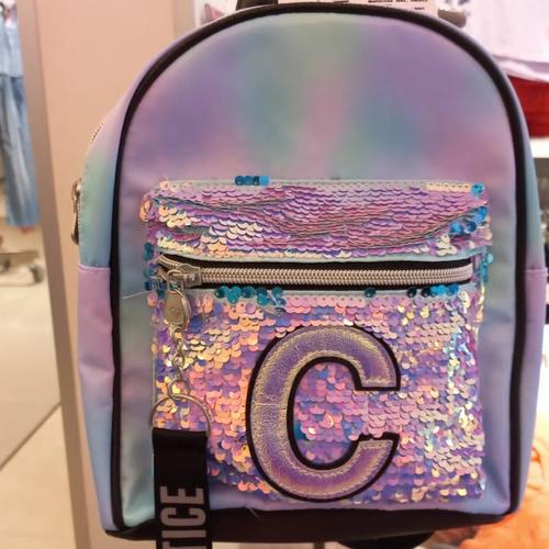 Jual Tas Justice Original galaxy sequin inisial C mini backpack ...