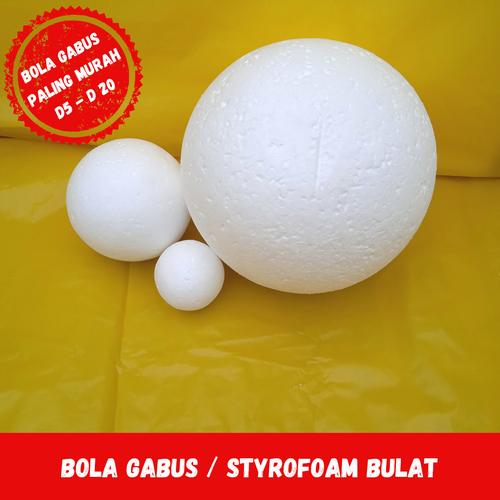 Jual bola styrofoam / bola gabus / styrofoam bulat/ sterofoam bola ...