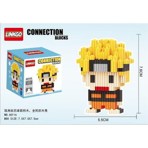 Jual Bricks Nano Block Naruto Kakashi Sasuke Gaara Puzzle Mainan Linkgo ...