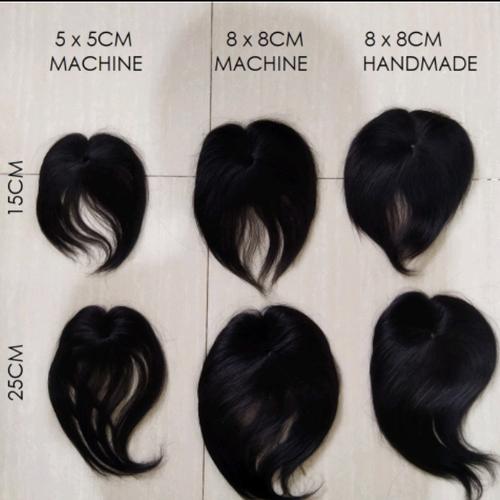 Jual TOUPEE / PENUTUP BOTAK CEWEK / COWOK 03 RAMBUT MANUSIA ASLI / REAL ...