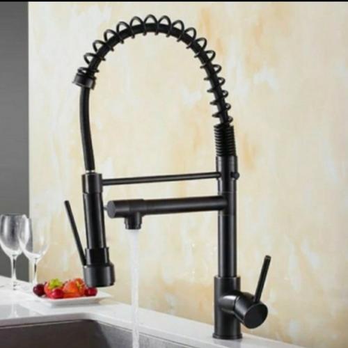 Jual kran pantry hitam / keran sink pantry hitam / kran sink tarik ...