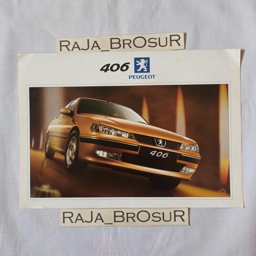 Jual Poster brosur flyer jadul lawas The New Peugeot 406 Peugeot 406 ...